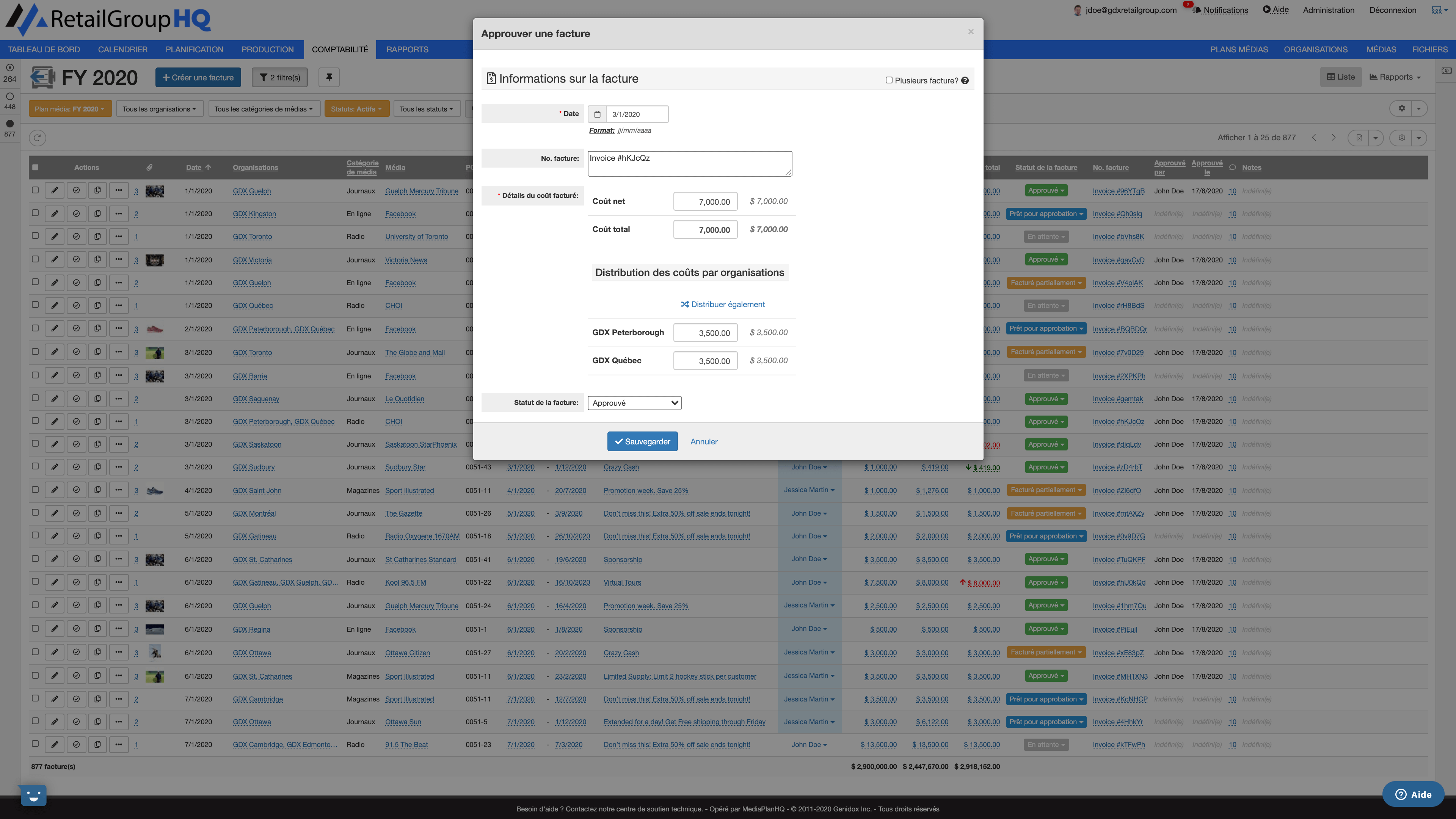 Validation Des Factures Marketing | MediaPlanHQ